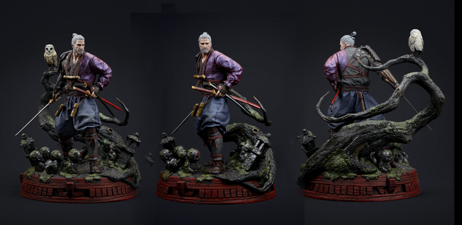 Artistas de Witcher 3 criam action figure de Geralt Samurai