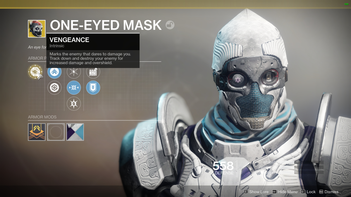 One-Eyed mask finalmente será nerfada em Destiny 2 | Observatório de Games