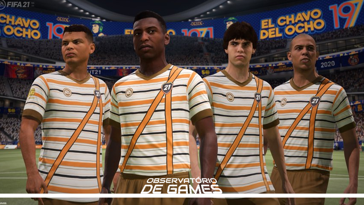 FIFA 21 homenageia Chaves em uniforme com Pelé, Ronaldo, Kaká e Thiago ...