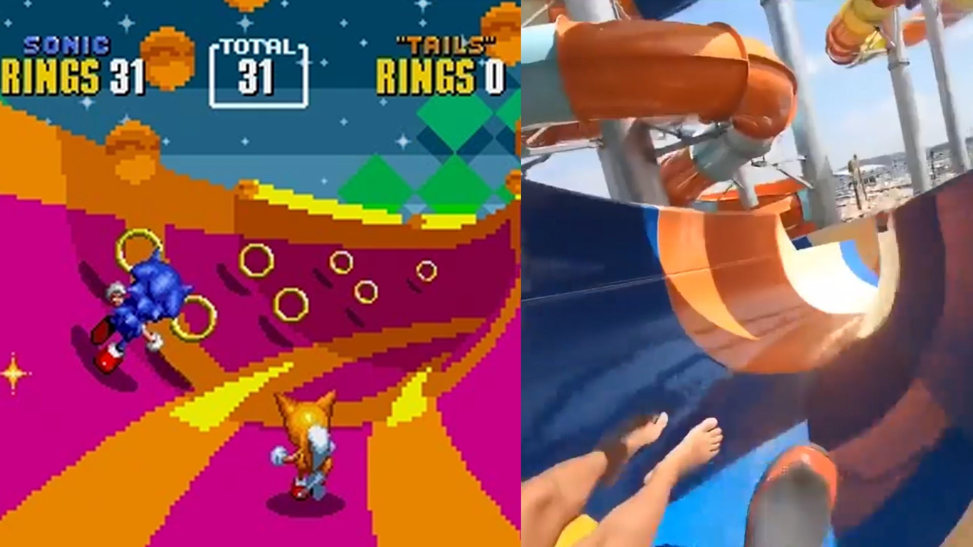 Confira tobogãs aquáticos que lembram fases de Sonic