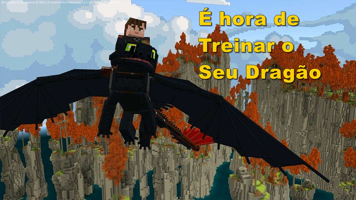 É hora de Treinar o seu Dragão em Minecraft