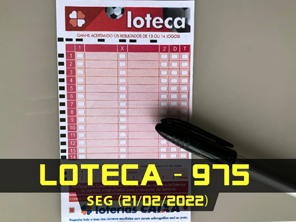 Loteca: Confira os resultados do sorteio 975