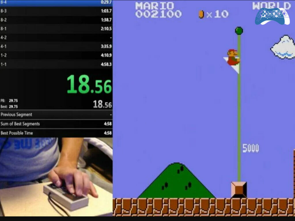 Speedrun bate recorde de Super Mario com uma mão