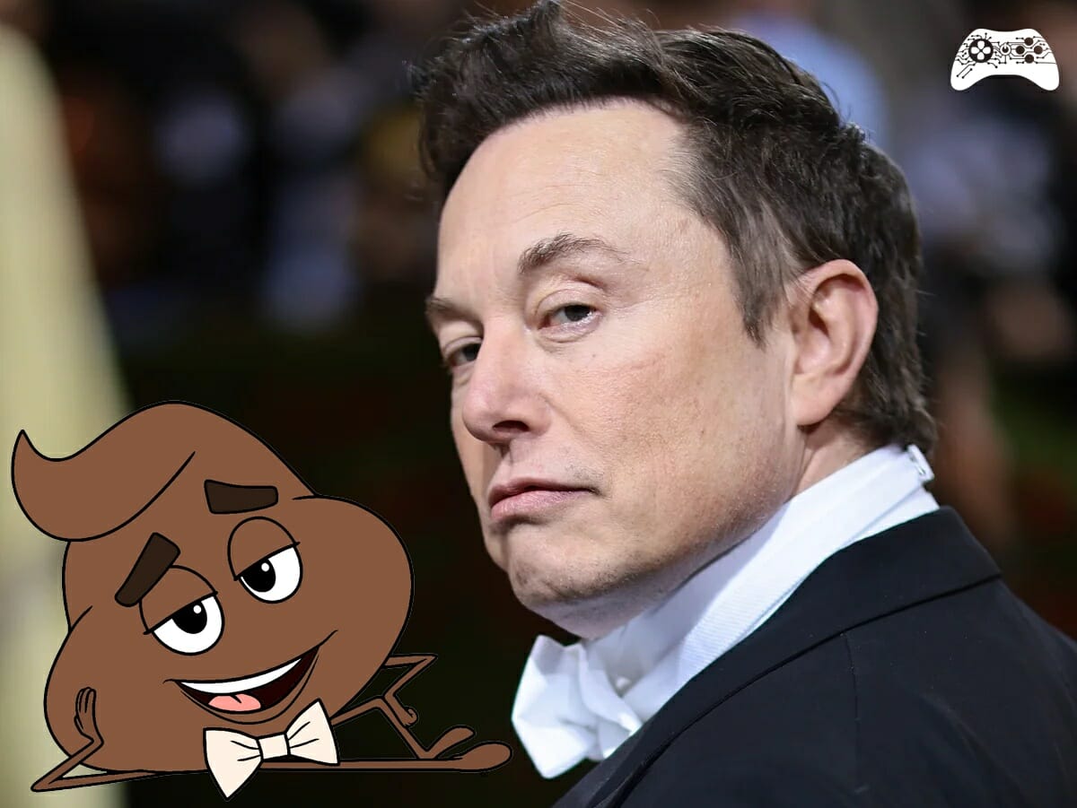 Musk é perguntado sobre divida e responde com emoji de cocô