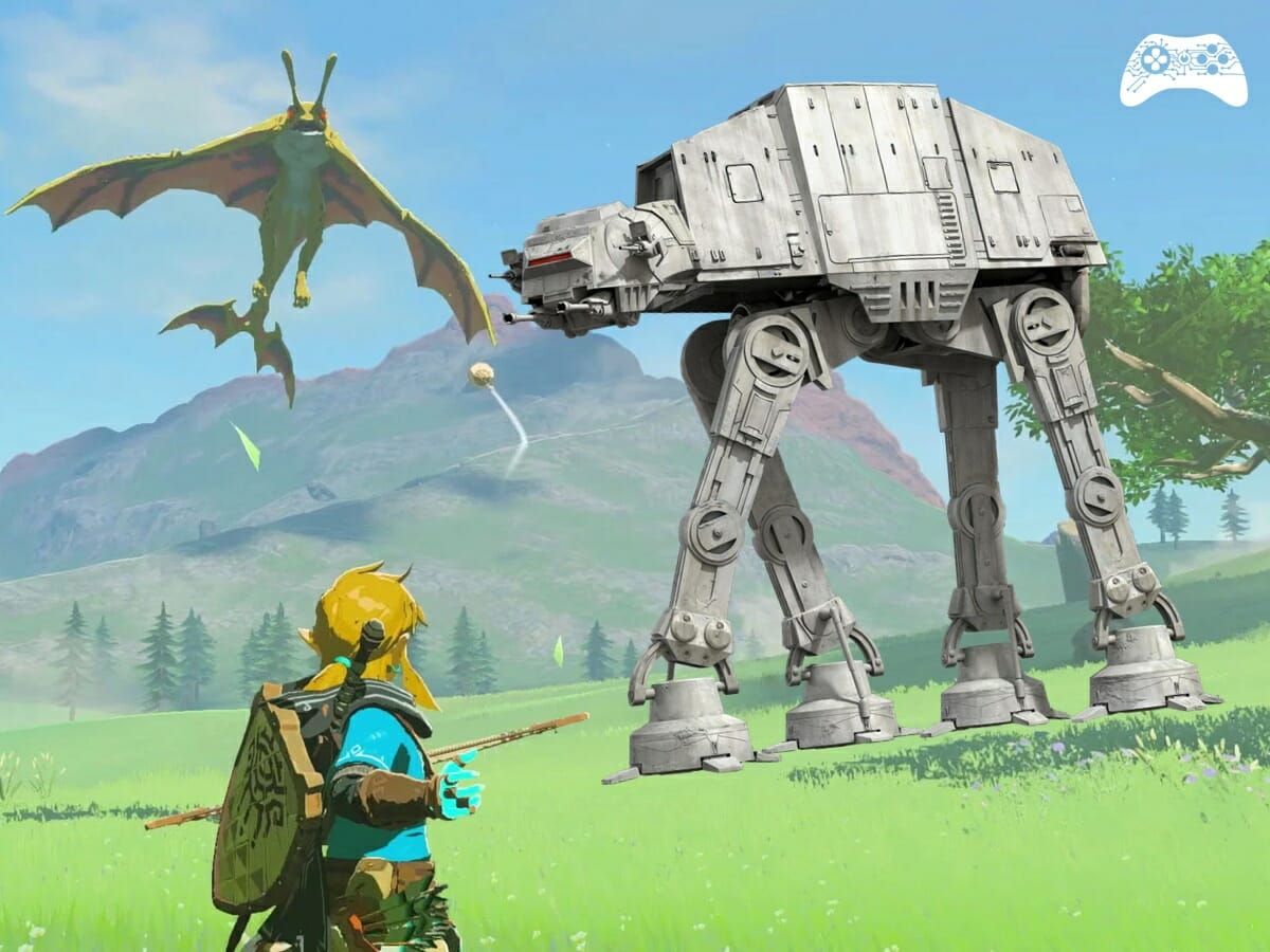 Zelda Tears of the Kingdom: Fã cria AT-AT de Star Wars
