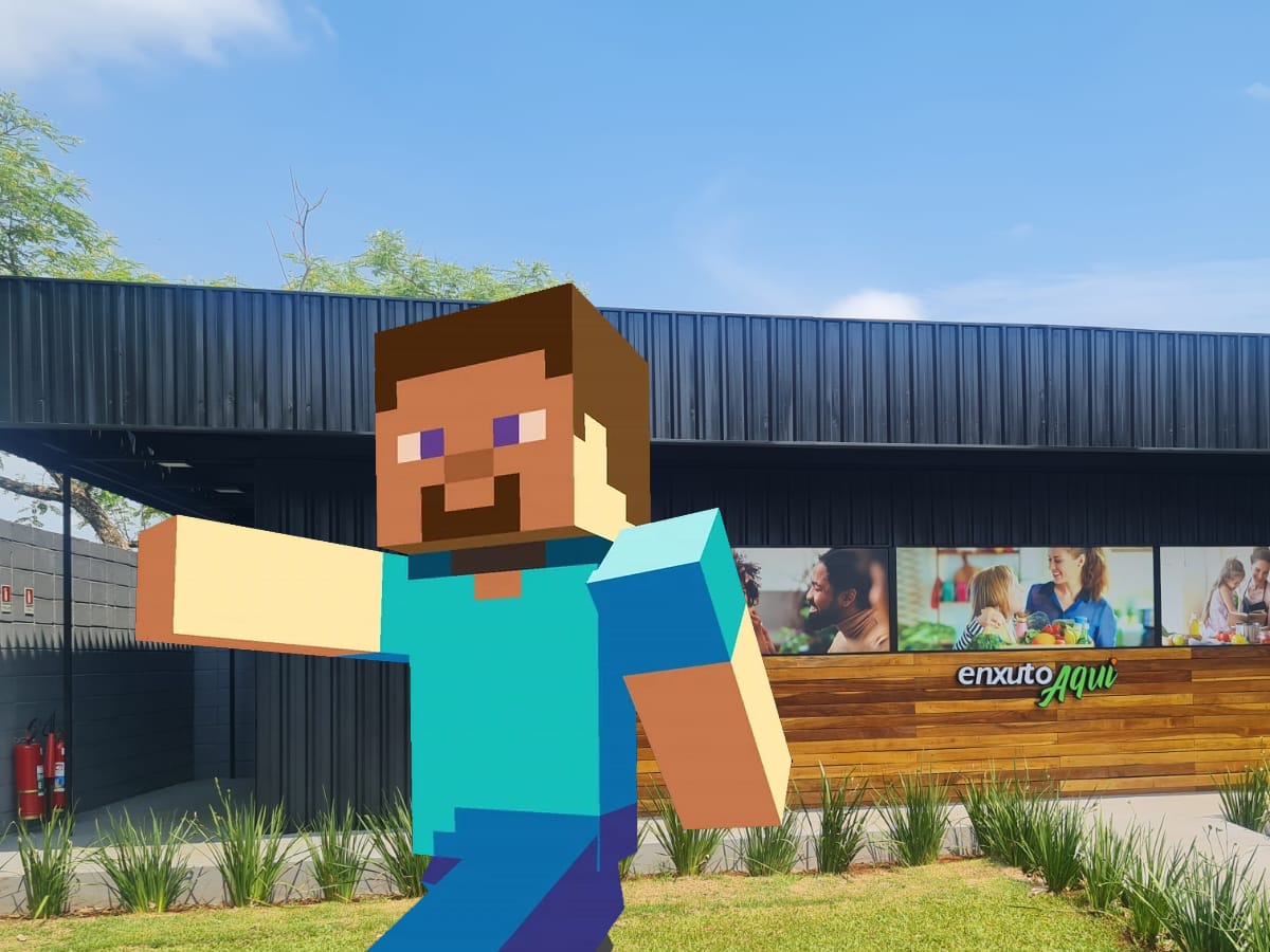 Supermercado inaugura unidade modular inspirada em Minecraft