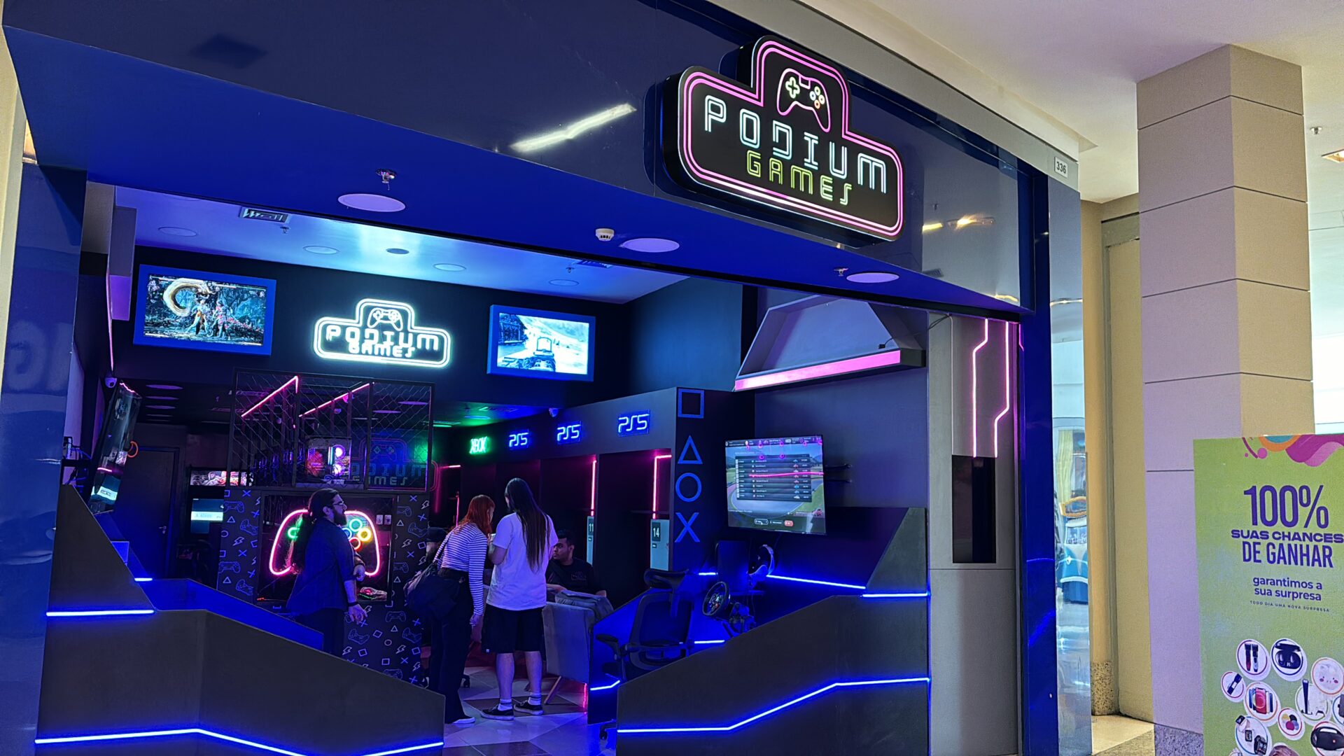 Inaugurada a Arena Gamer Podium Games no Partage Shopping na cidade de ...